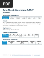 EN AW-2007 Aluminum Alloy Datasheet | PDF