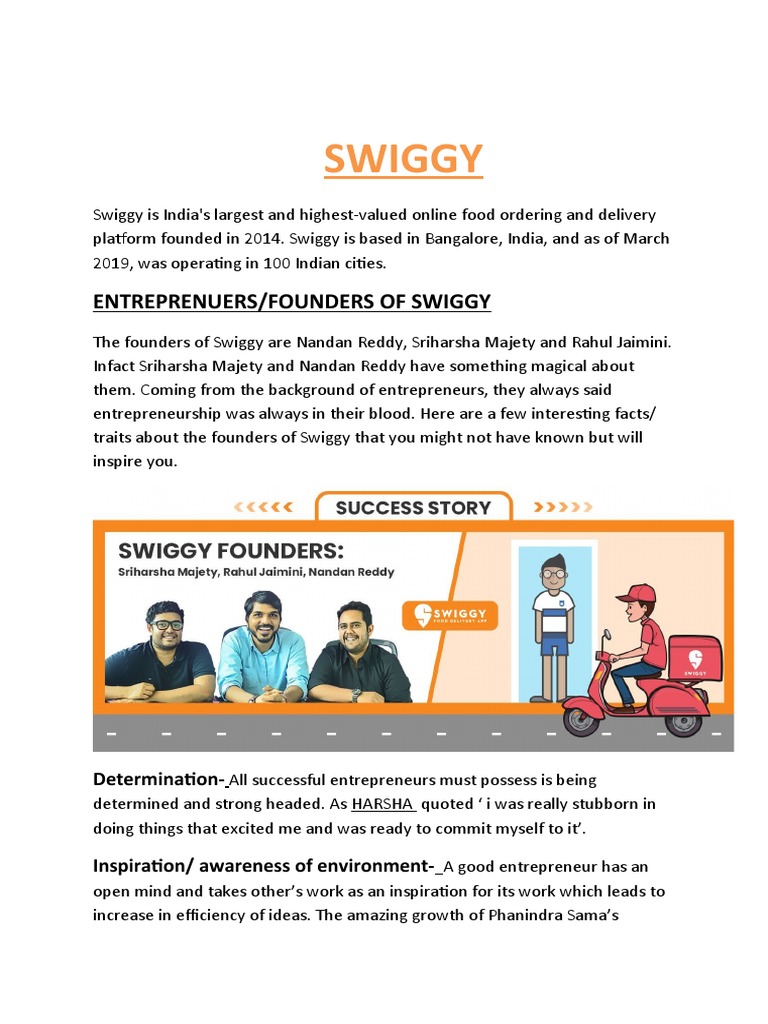 Swiggy Research Paper | PDF | Startup Company | Small Business ...