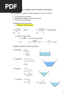 Trapezoidal Open Channel Design Calculations | PDF | Equations ...