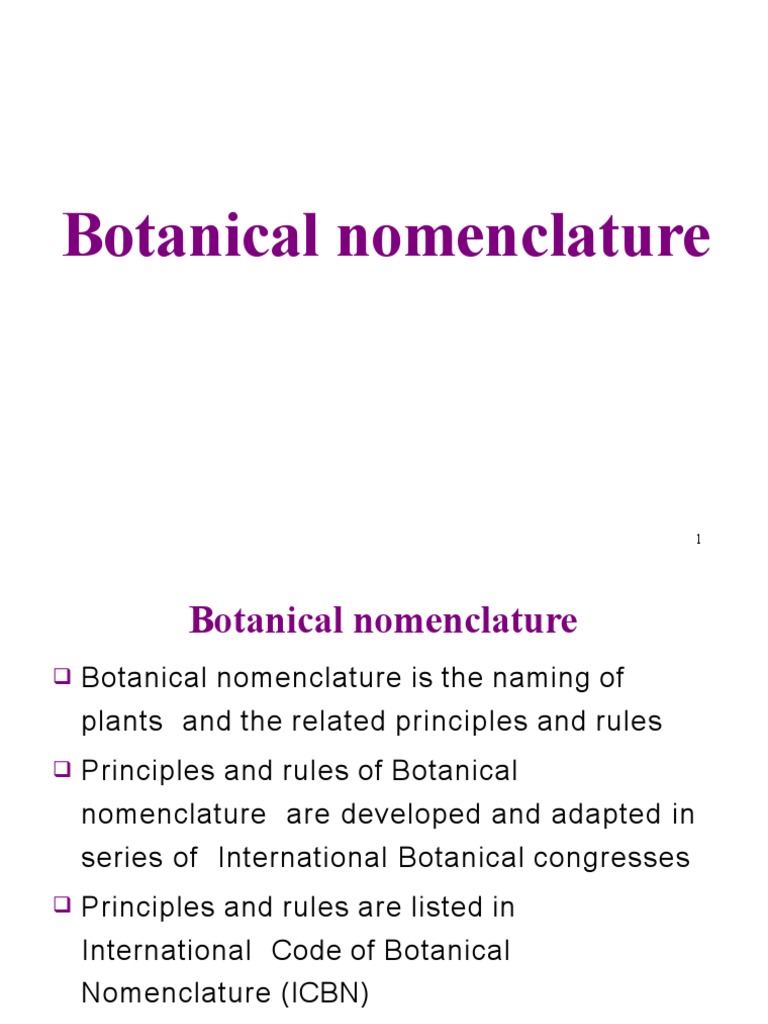 Taxonomy 3 | PDF | Botanical Nomenclature | Genus