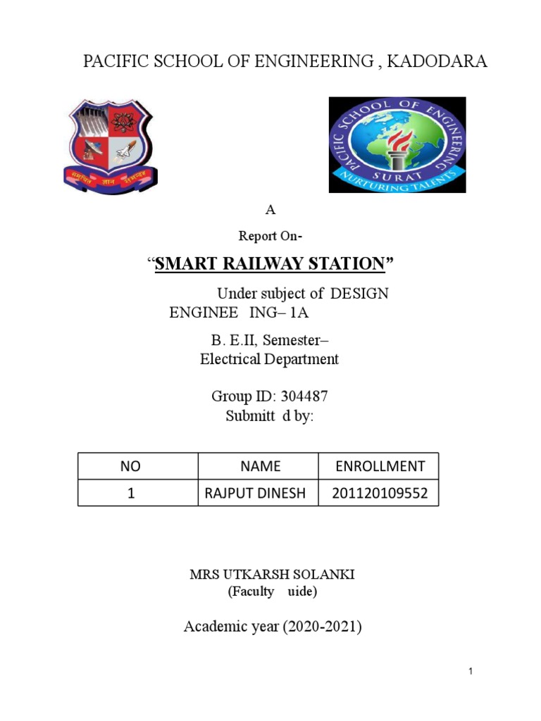 Smart Railway Station 1 | PDF | Rail Transport | Gsm