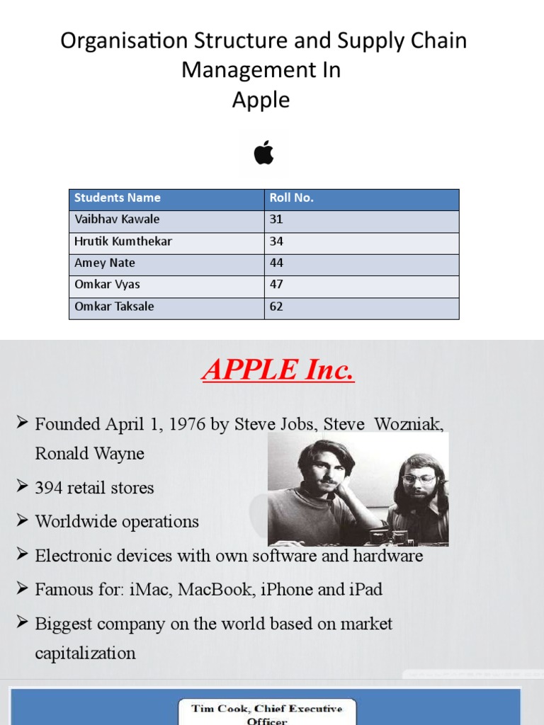 Apple Supply Chain Management | PDF | Apple Inc. | Supply Chain