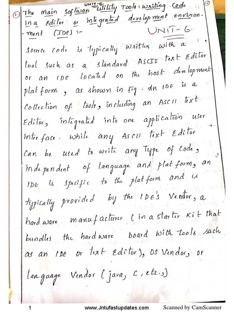 JNTUK-Embedded Systems R16 - UNIT-6 | PDF