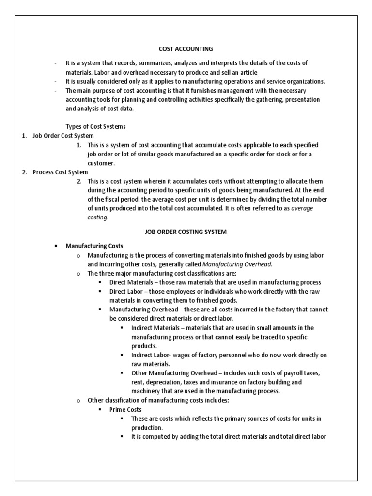 Job Order Costing Module | PDF | Cost Of Goods Sold | Inventory