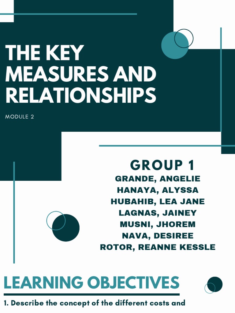 Key Measures and Relationships Group 1 Bsma 1b | PDF | Economies | Business