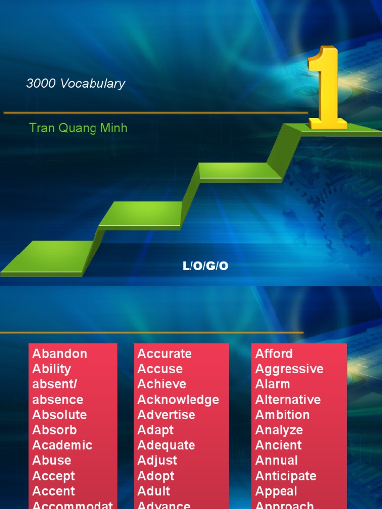 3000 Vocabulary | PDF