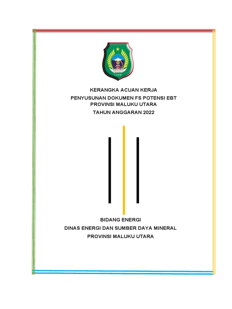 Tor Penyusunan Dokumen Fs Potensi Energi Provinsi Maluku Utara | PDF ...