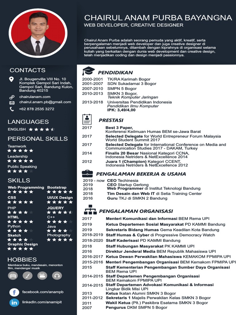 CV Chairul Anam Purba | PDF