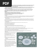 Etiquette Quiz | PDF | Foods