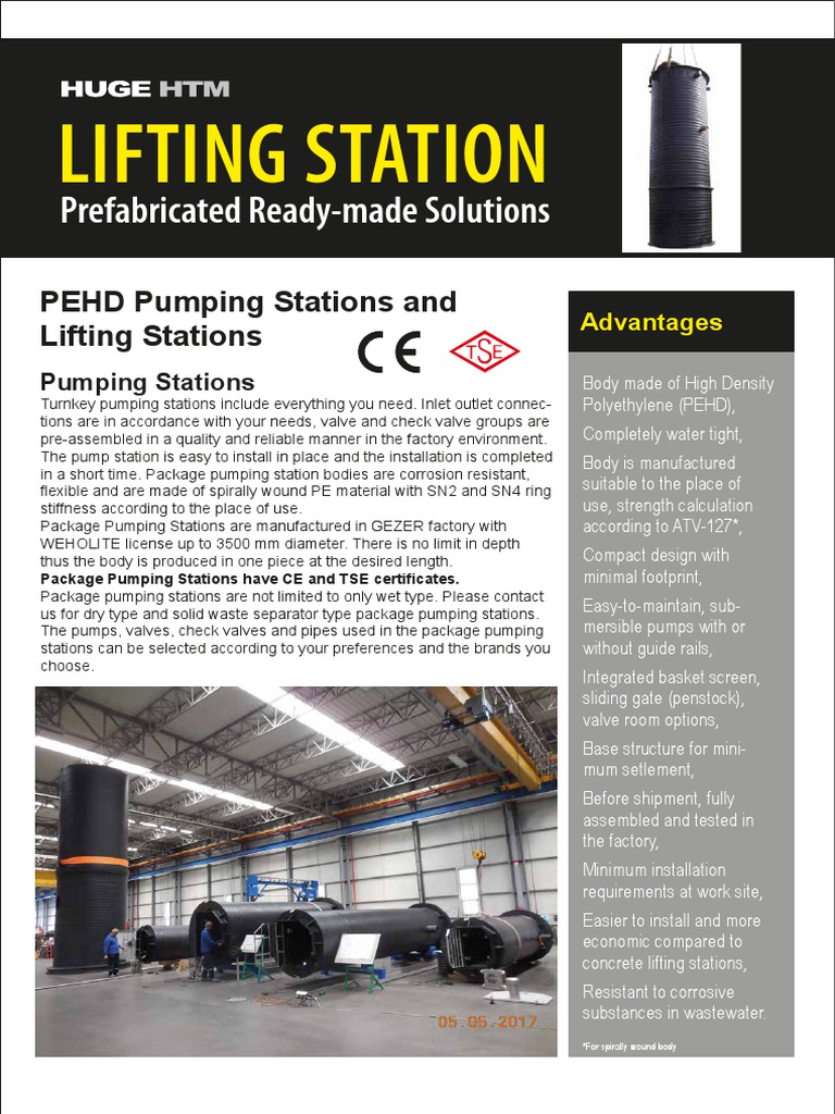 Lifting Station: Prefabricated Ready-Made Solutions | PDF | Pumping ...