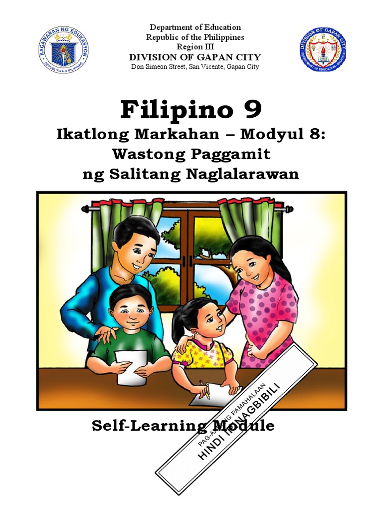 Filipno-9-SLMs-3rd-Quarter-Module-8.docx-new - For Regiondocx | PDF