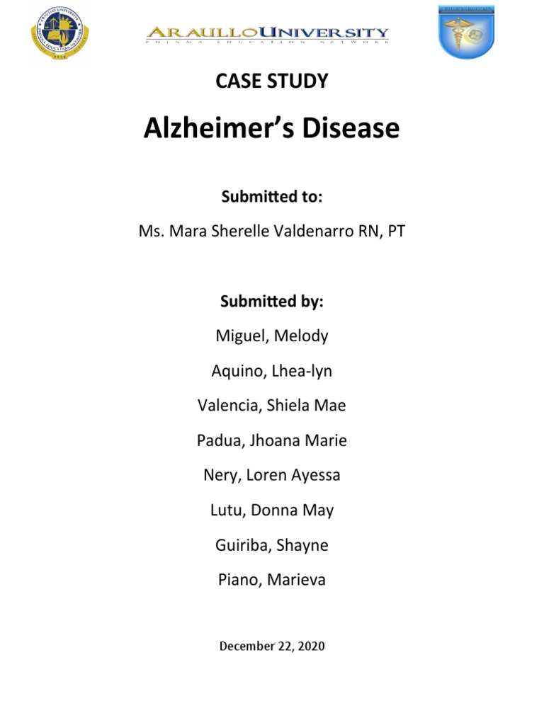 Alzheimer's Disease: Case Study | PDF | Alzheimer's Disease | Dementia