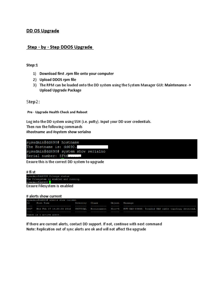 DDOS Upgrade Step-by-Step Guide | PDF | Booting | File System