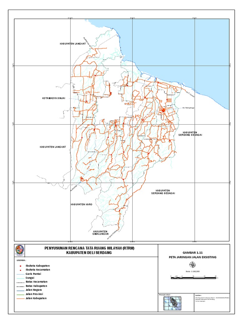 Gambar 1.11 Peta Jaringan Jalan Eksisting | PDF