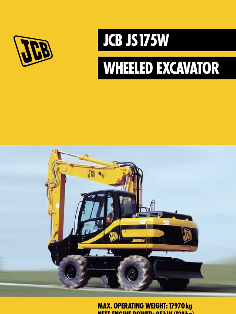 jcbjs175 Spec | PDF | Transmission (Mechanics) | Engines