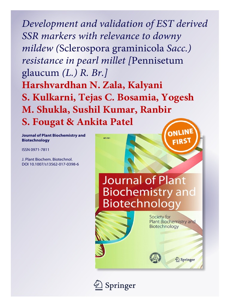 PM - EST - SSR - Markers | PDF | Microsatellite | Quantitative Trait Locus