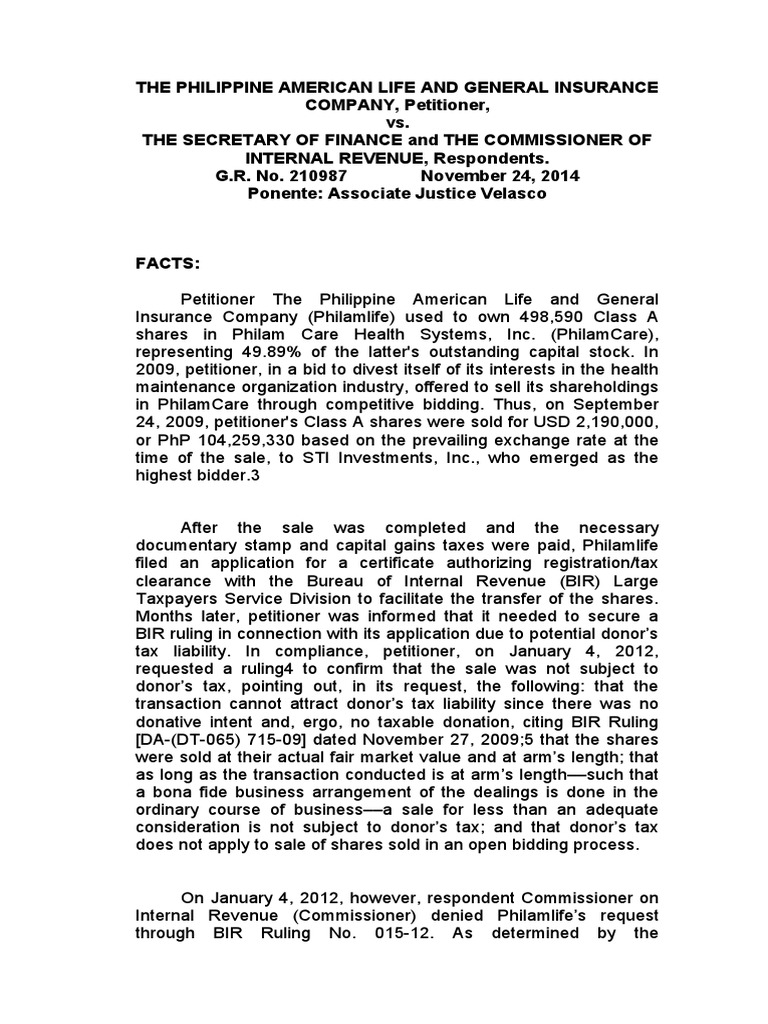 G.R. No. 210987 | PDF | Taxes | Internal Revenue Service