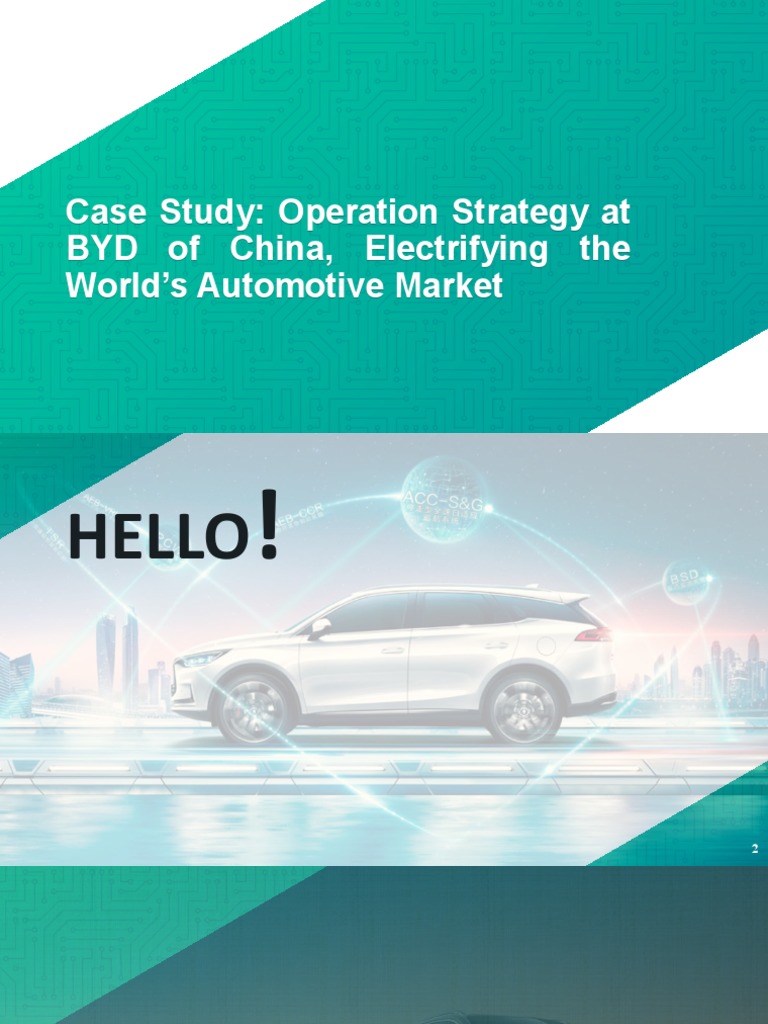 BYD's Operational Strategy Case Study | PDF | Electric Vehicle | Car