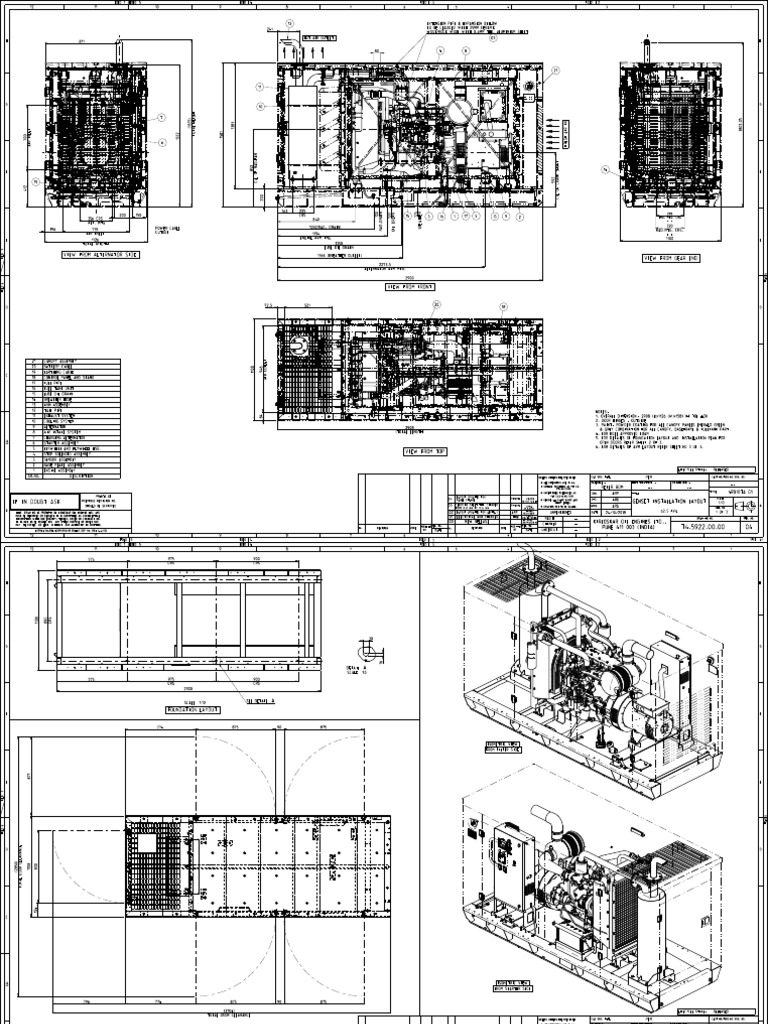 Ga Drawing 62.5 Kva | PDF | Product Lifecycle | Mechanical Engineering