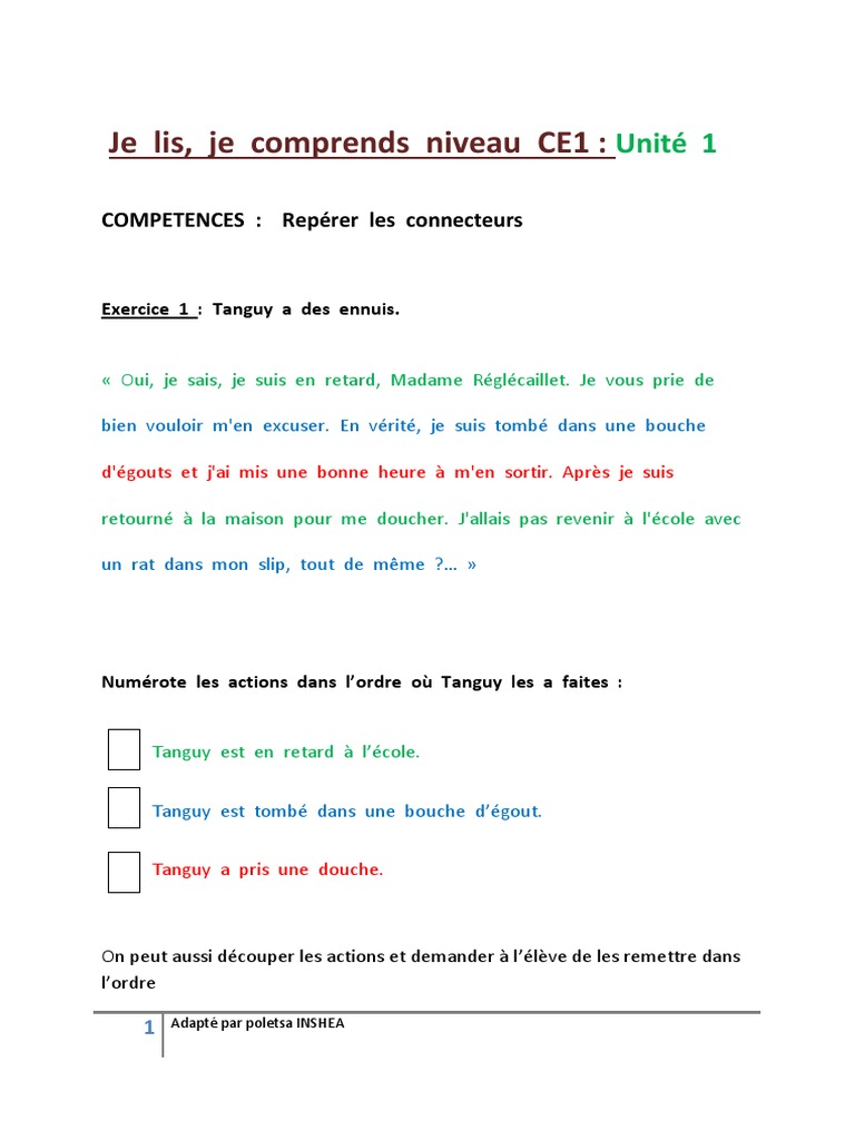 Je lis et comprends CE1 : Exercices | PDF | Apollo 11 | Gaule