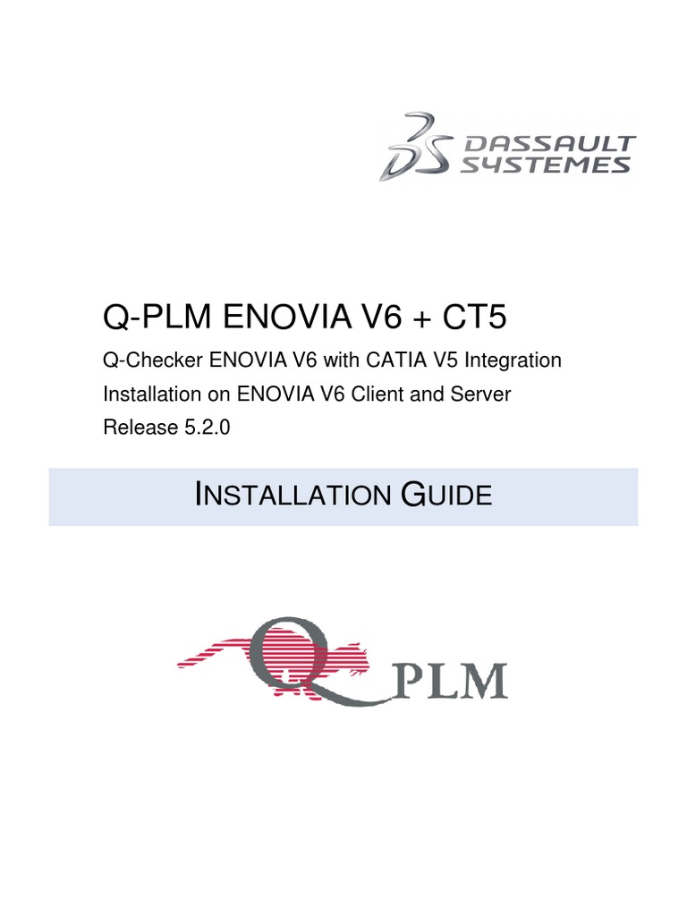 Q-PLM Enovia V6 + CT5 | PDF | Product Lifecycle | Server (Computing)