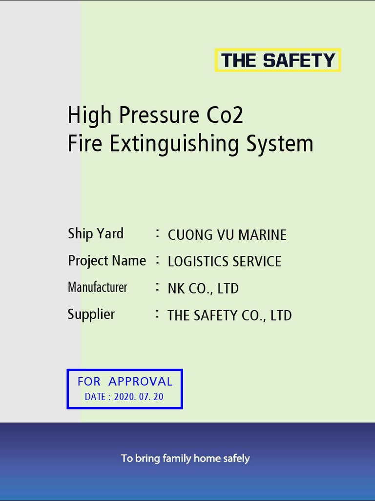 Logistics Service High Pressure Co2 System Approval (20.08.06) - R1 ...