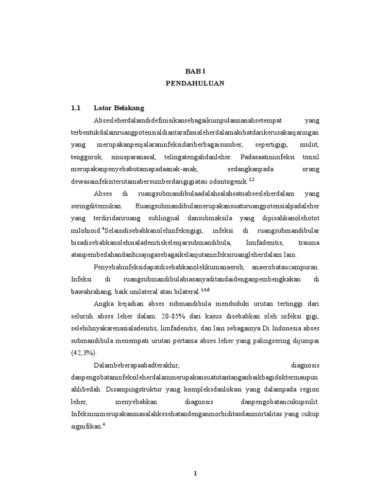 Abses Submandibula Lapsus Fix REVISI | PDF