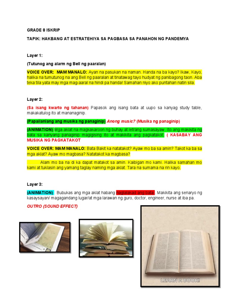 Brigada-Pagbasa - Grade-8 ISKRIP FINAL | PDF