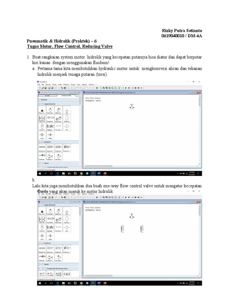 Rizky Putra Setianto - Tugas Hidrolik Minggu 6 | PDF
