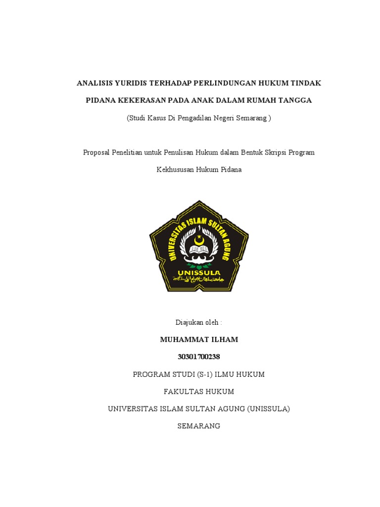 Proposal Ilham | PDF