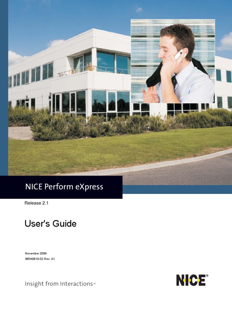 NICE Perform Express R2 User's Guide | PDF | Password | Copyright