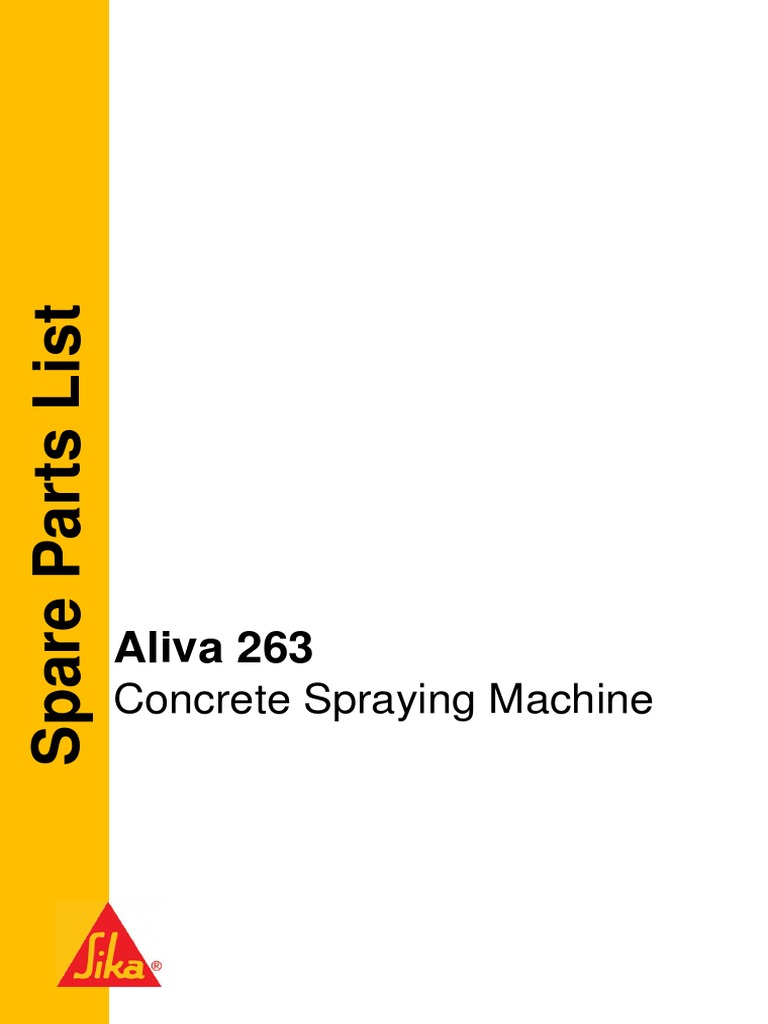 Sika 263 000 Parts Manual | PDF | Screw | Copyright