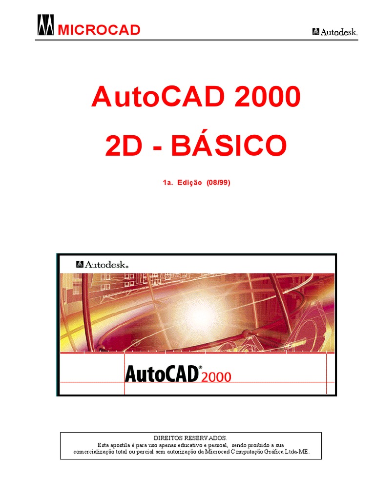 Autocad 2000 2D - Básico: Microcad | Download grátis PDF | Auto Cad ...