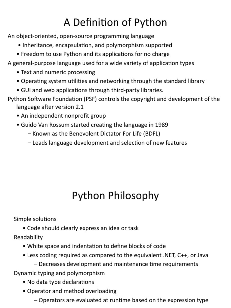 Python-SideNotes - Module 1 | PDF | Python (Programming Language ...