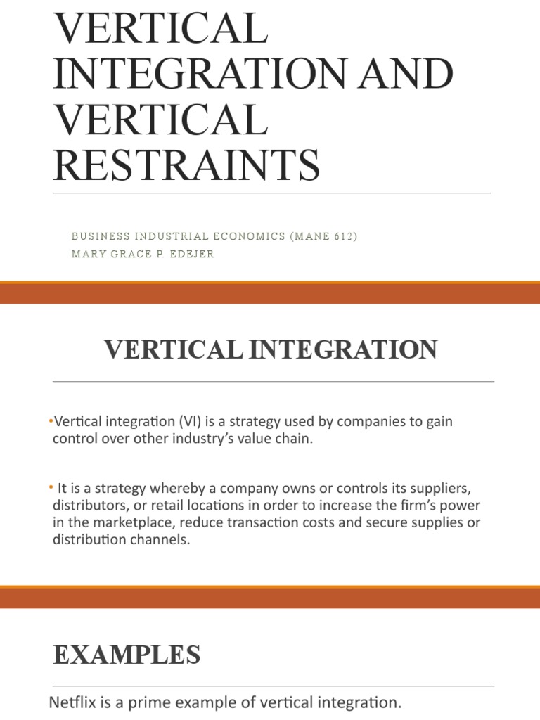 Vertical Integration and Vertical Restraints | PDF | Apple Inc. | Retail