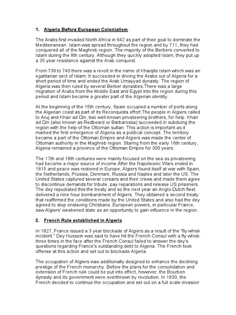 Colonization of Algeria | PDF | Charles De Gaulle | France