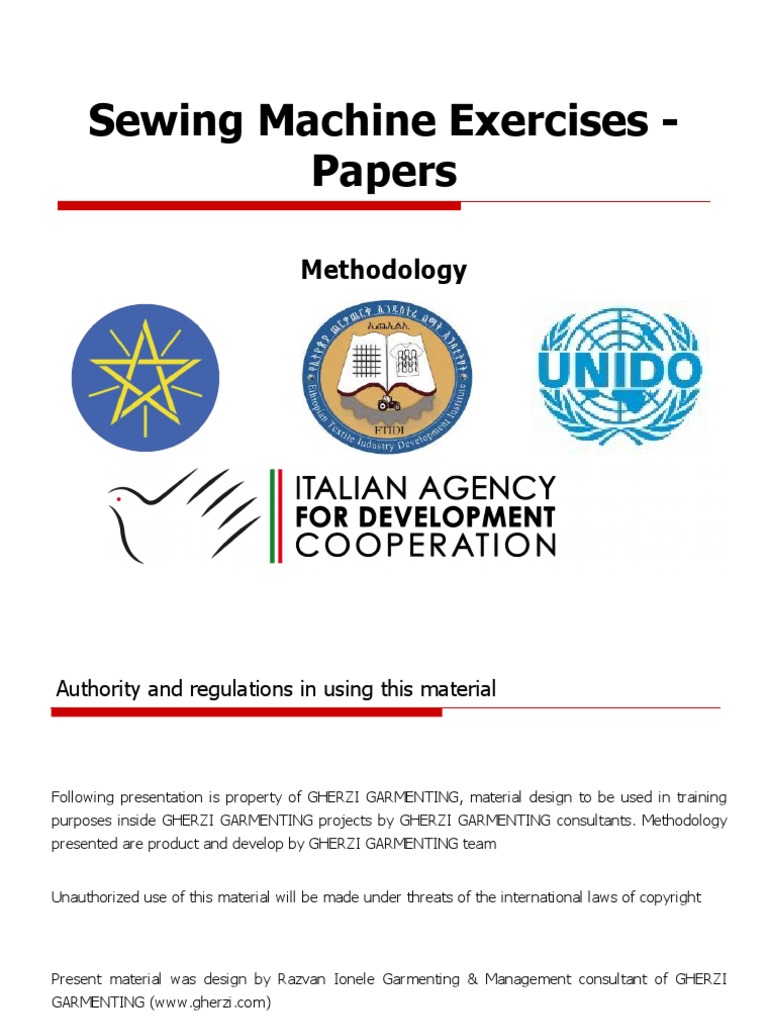 3 - Sewing Machine Exercises - Paper | Download Free PDF | Sewing ...