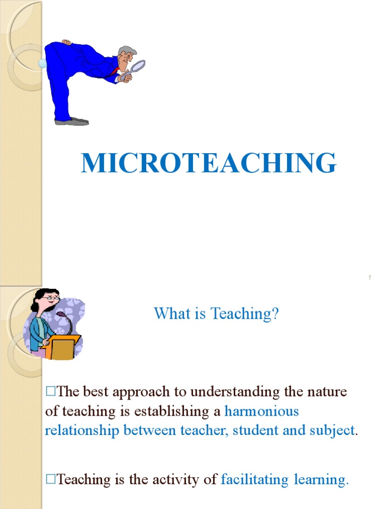 Microteaching | PDF | Teachers | Learning