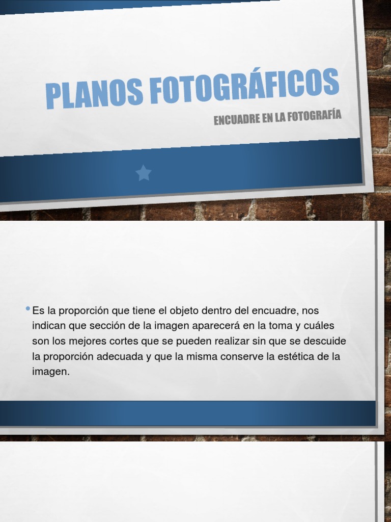 Tipos de Planos en Fotografía | PDF | Las artes