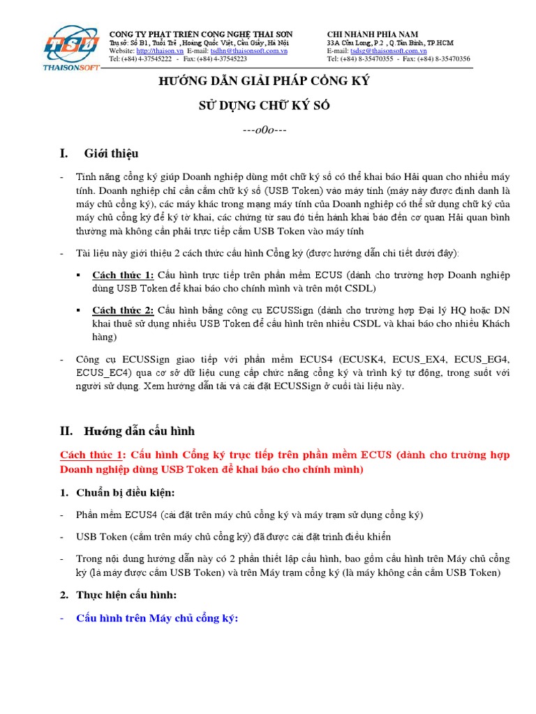 HDSD Ecussign Congky v1 | PDF