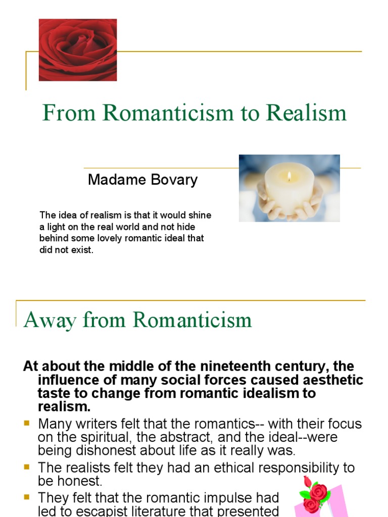 Realism: A Shift from Romanticism | PDF | Realism (Arts) | Romanticism