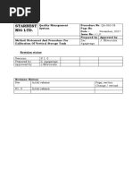 Storage Tank Calibration Procedure Guide | PDF | Volume | Calibration