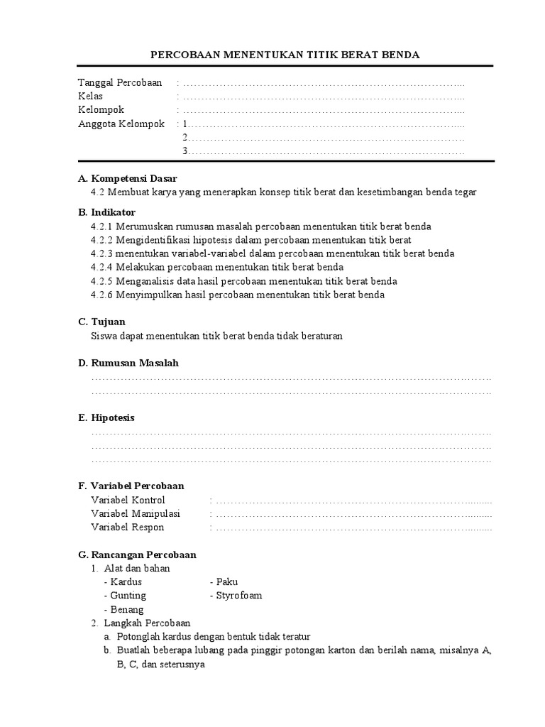 LKPD Praktikum | PDF