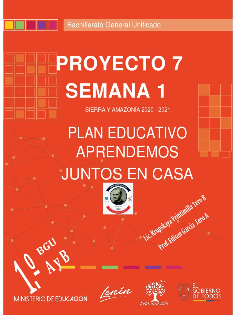 Compact Proyecto 7 Semana 1 1ero Bgu | PDF | Olas | Sistema digestivo humano