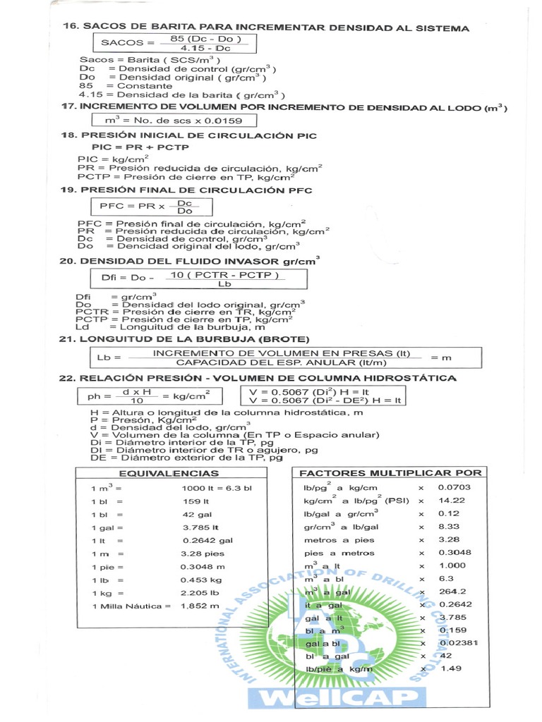 Formulario Basico IADC | PDF