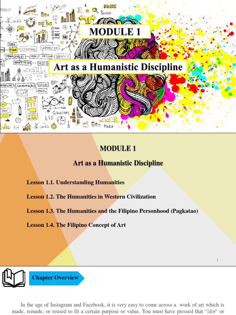 MODULE 1 (Art As A Humanistic Discipline) | PDF | Humanities | Humanism