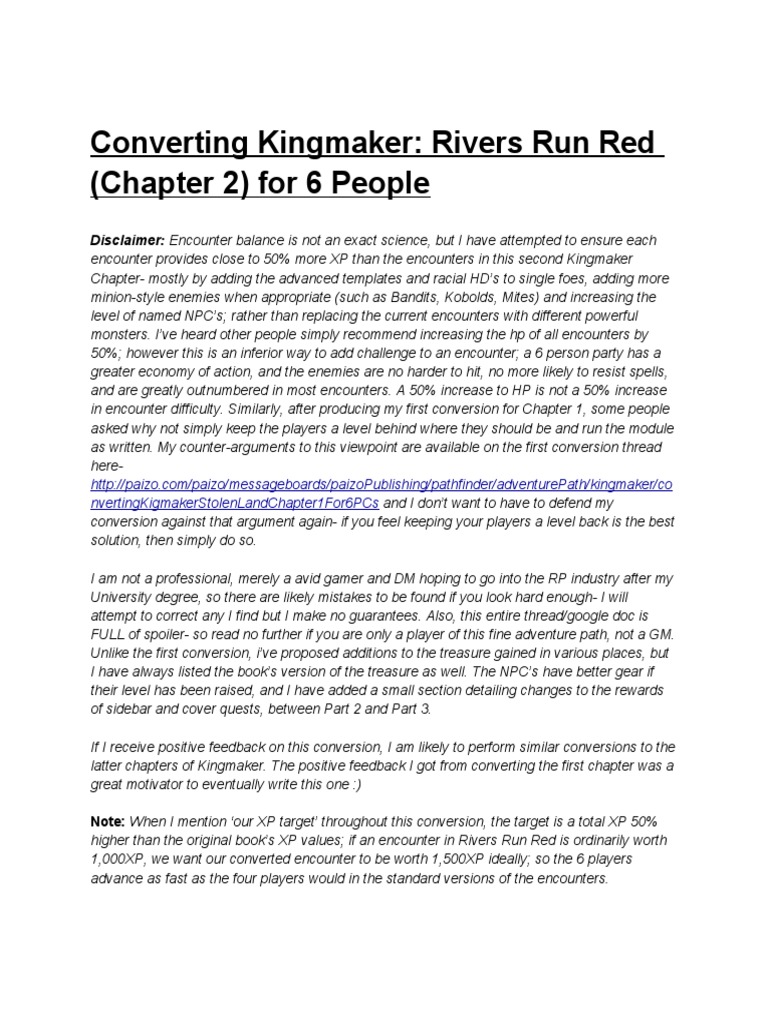 Chapter 2 Kingmaker 6 Player Conversion | PDF | Mimicry