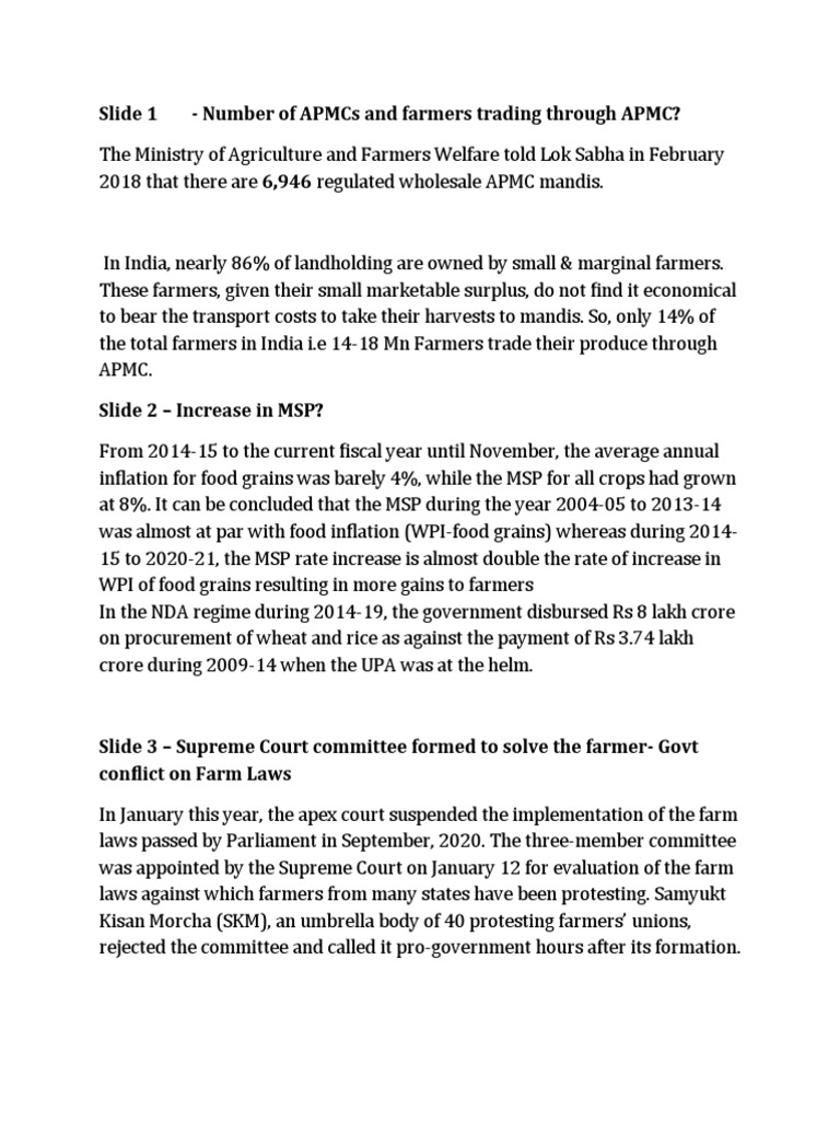 Information On Farm Laws | PDF | Food Industry | Agriculture