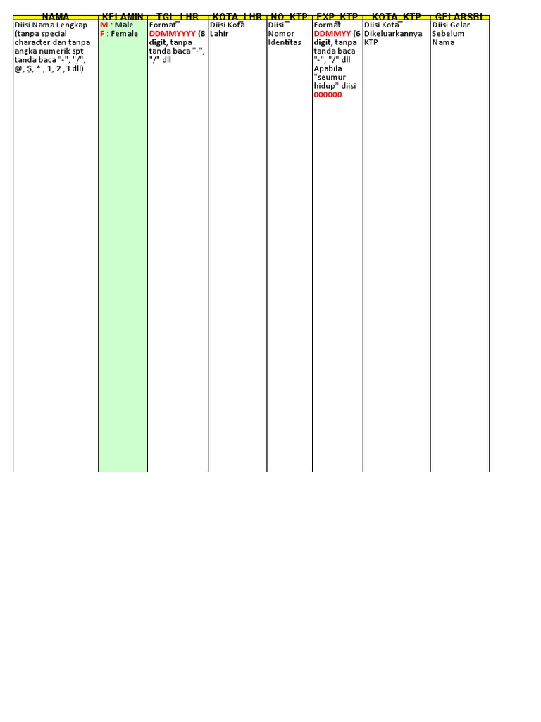 Format - Bulk Account Opening-12 | PDF