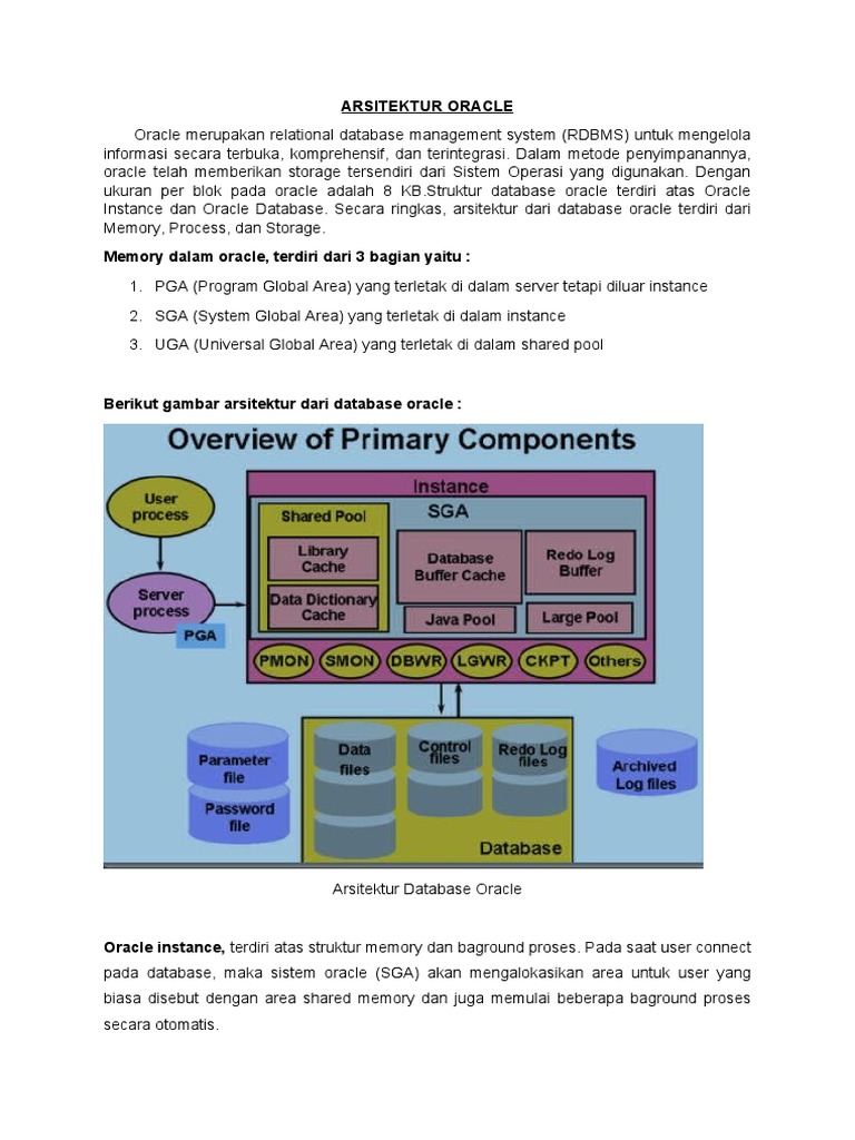 Arsitektur Database Oracle | PDF